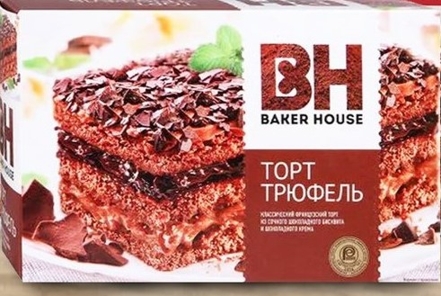 ტორტი ბისკვიტის "ბეიქერ ჰაუსი" ტრუფელი 4607001415701 | ზღაპარი